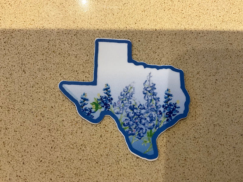 Texas bluebonnet sticker – Shiner Bluestem