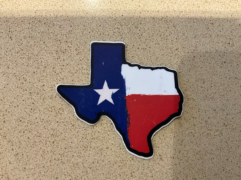 Texas flag sticker – Shiner Bluestem