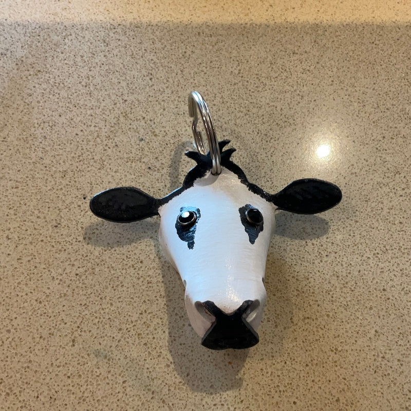 Leather cow / cattle keychains – Shiner Bluestem