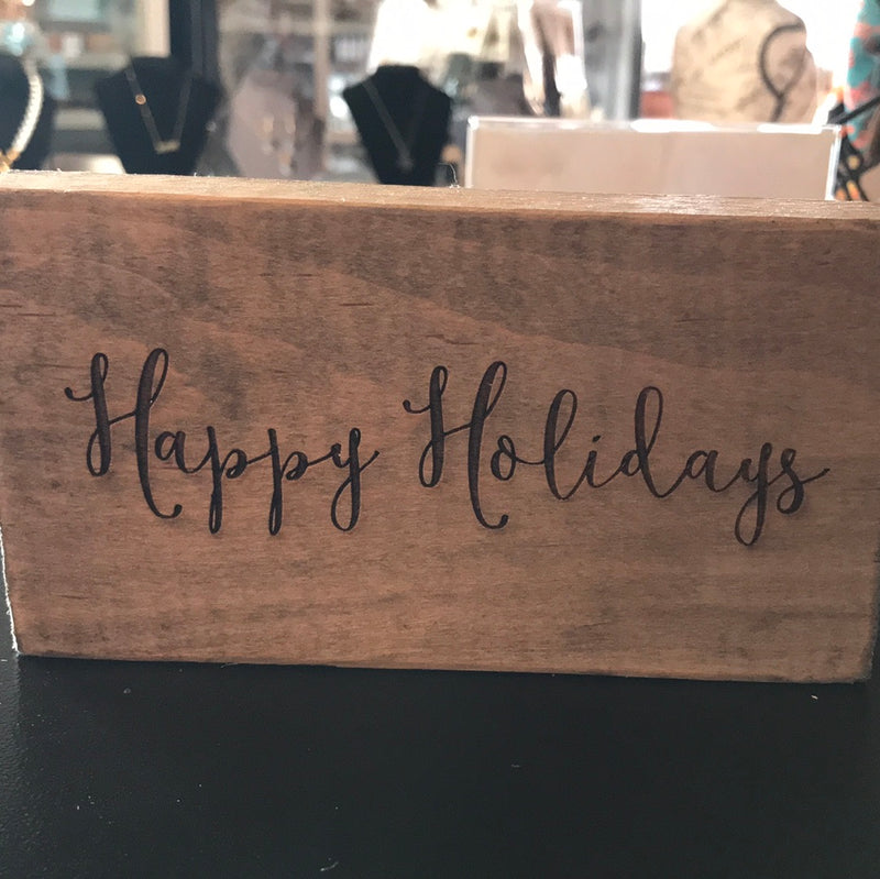 Wood Word Blocks – Shiner Bluestem